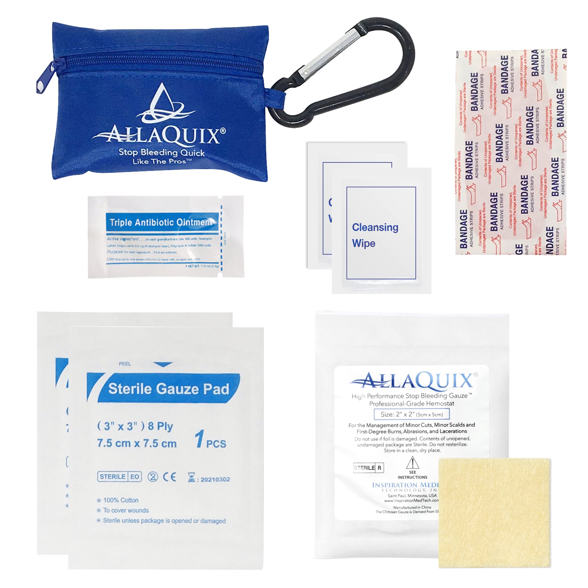 AllaQuix Stop Bleeding Quick Kit Basic